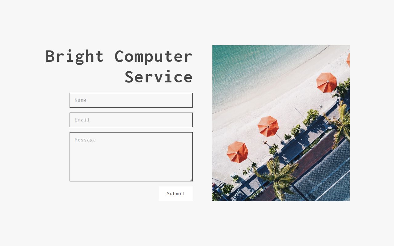 Bright Computer Service - Contact Form